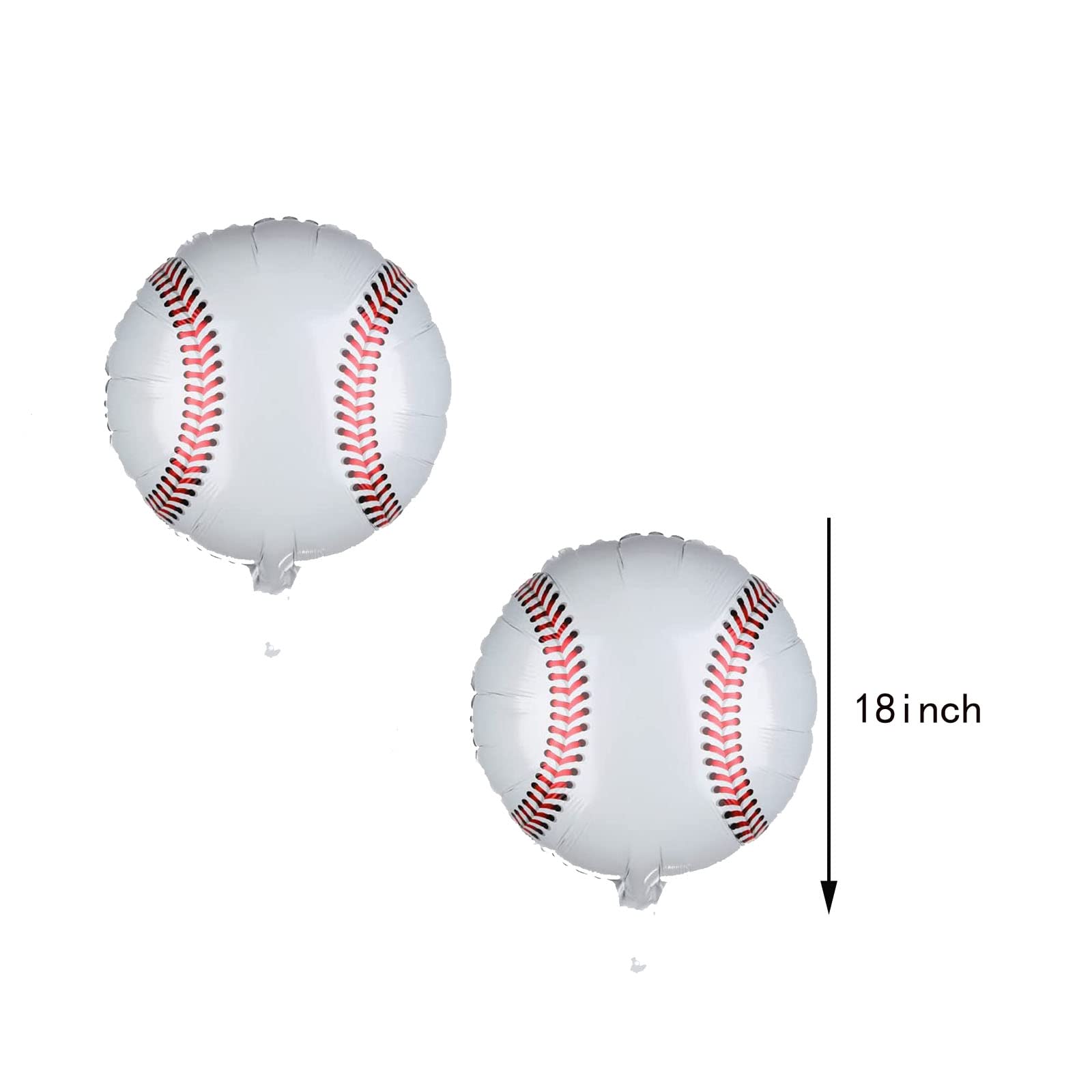 10PCS Glove Baseball Foil Balloons 20 Inch Sports Mylar Balloon for Baseball Themed Birthday Party Supplies Baby Shower Decoration