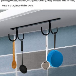 YQBOOM Mug Rack Under Cabinet 12 Hooks Coffee Mug Hooks Simple Coffee Mug Organizer Cup Hanger for Bar Kitchen Utensils Display