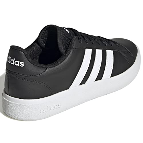 adidas Women's Grand Court Base 2.0 Tennis Shoes, Core Black-cloud White, 6.5