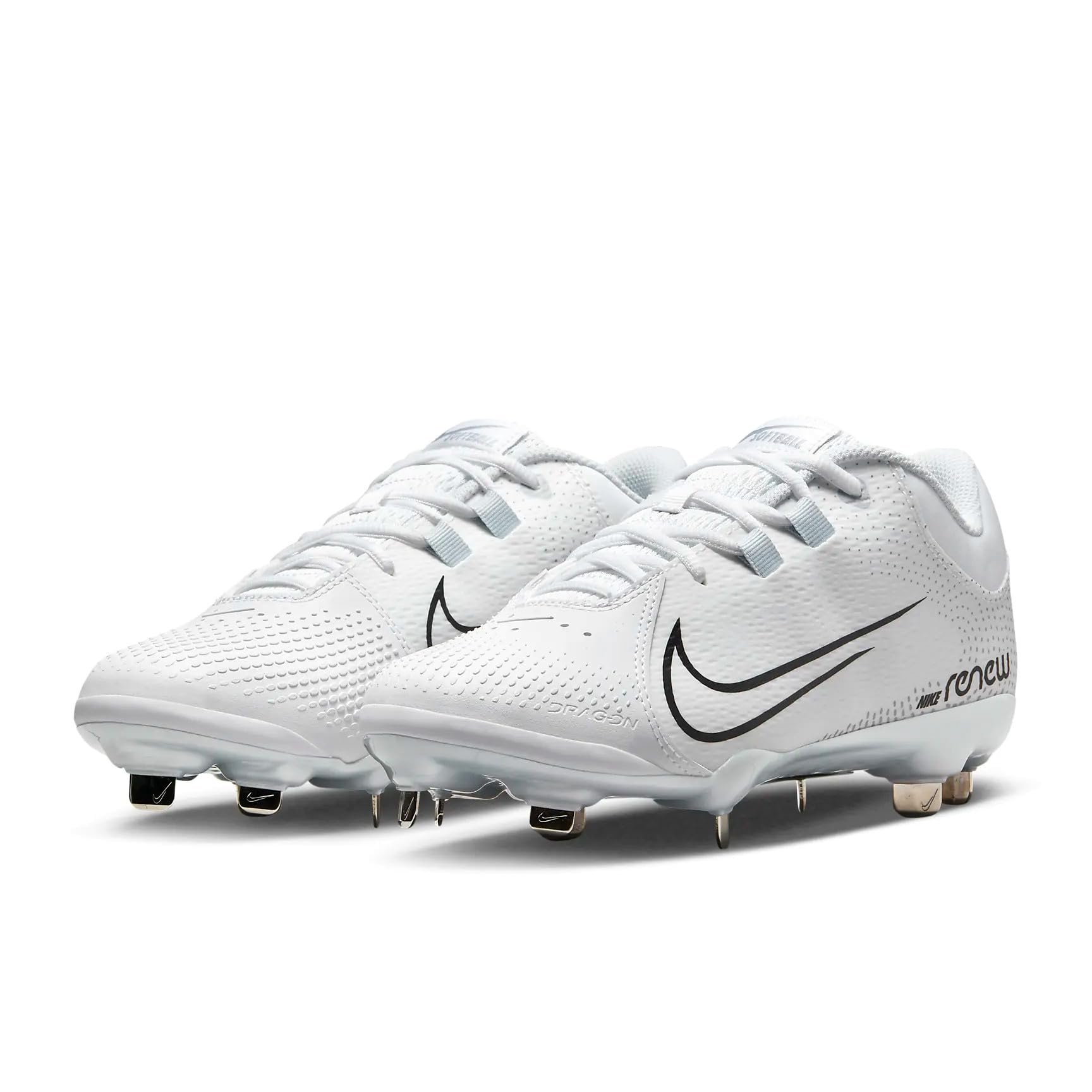 Nike Hyperdiamond 4 Pro Metal Softball Cleats White | Black Size 9.5 Medium