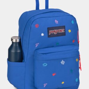 JanSport Superbreak Plus FX Backpack - Work, Travel, or Laptop Bookbag with Water Bottle Pocket, Kidcore Charms