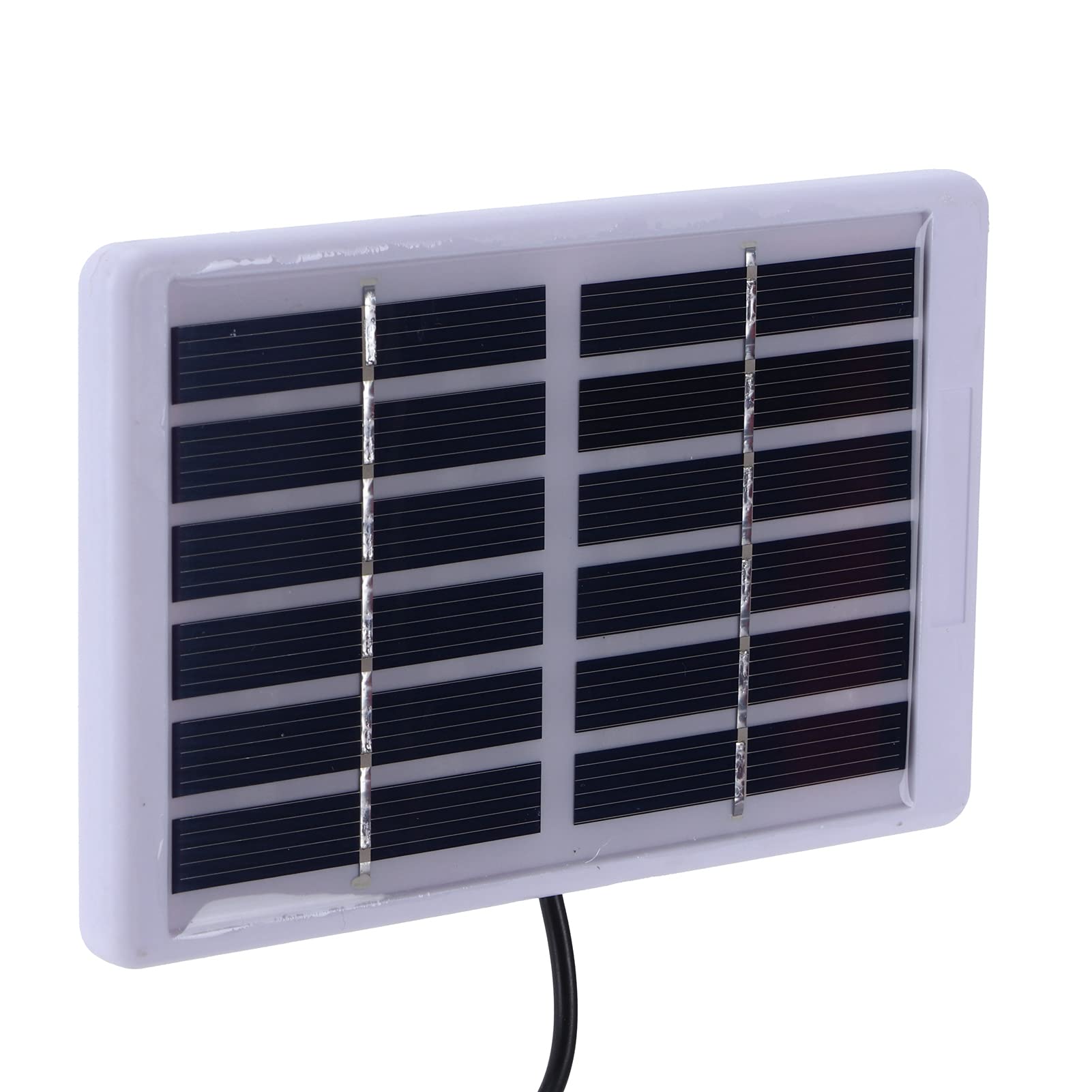 Solar Panel Charger, 1.2W 6V Solar Panel with Micro USB Port, Solar Charging Board, Polycrystalline Silicon Solar Charging Board for Small Home Projects