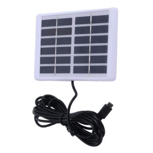 Solar Panel Charger, 1.2W 6V Solar Panel with Micro USB Port, Solar Charging Board, Polycrystalline Silicon Solar Charging Board for Small Home Projects