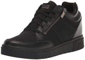 ryka women's victory wedge sneaker black/black 7.5 m