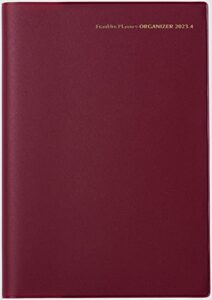 franklin planner organizer, one page per day, pvc, burgundy, april 2023, a5 85471