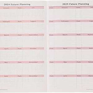 Franklin Planner Organizer, One Page Per Day, PVC, Burgundy, April 2023, A5 85471