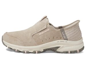 skechers women's hands free slip-ins hillcrest-sunapee sneaker, taupe, 9.5