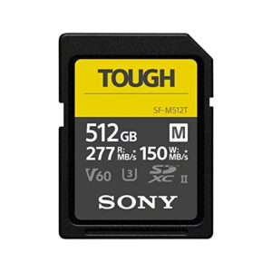 sony 512 gb tough m series uhs-ii sdxc memory card