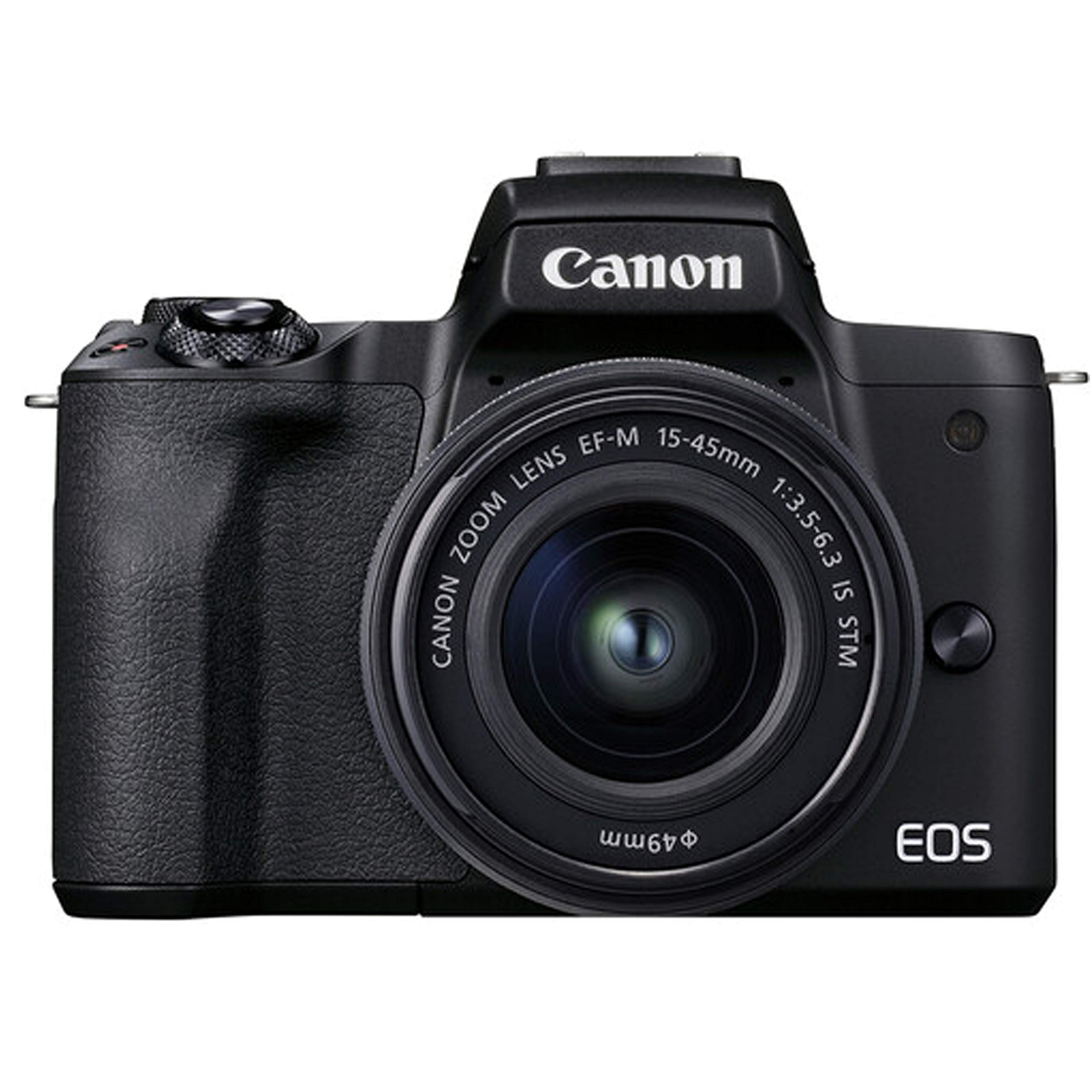 Canon EOS M50 Mark II Mirrorless Digital Camera with 15-45mm Lens + 64GB Card, Tripod, Case,(20pc Bundle)