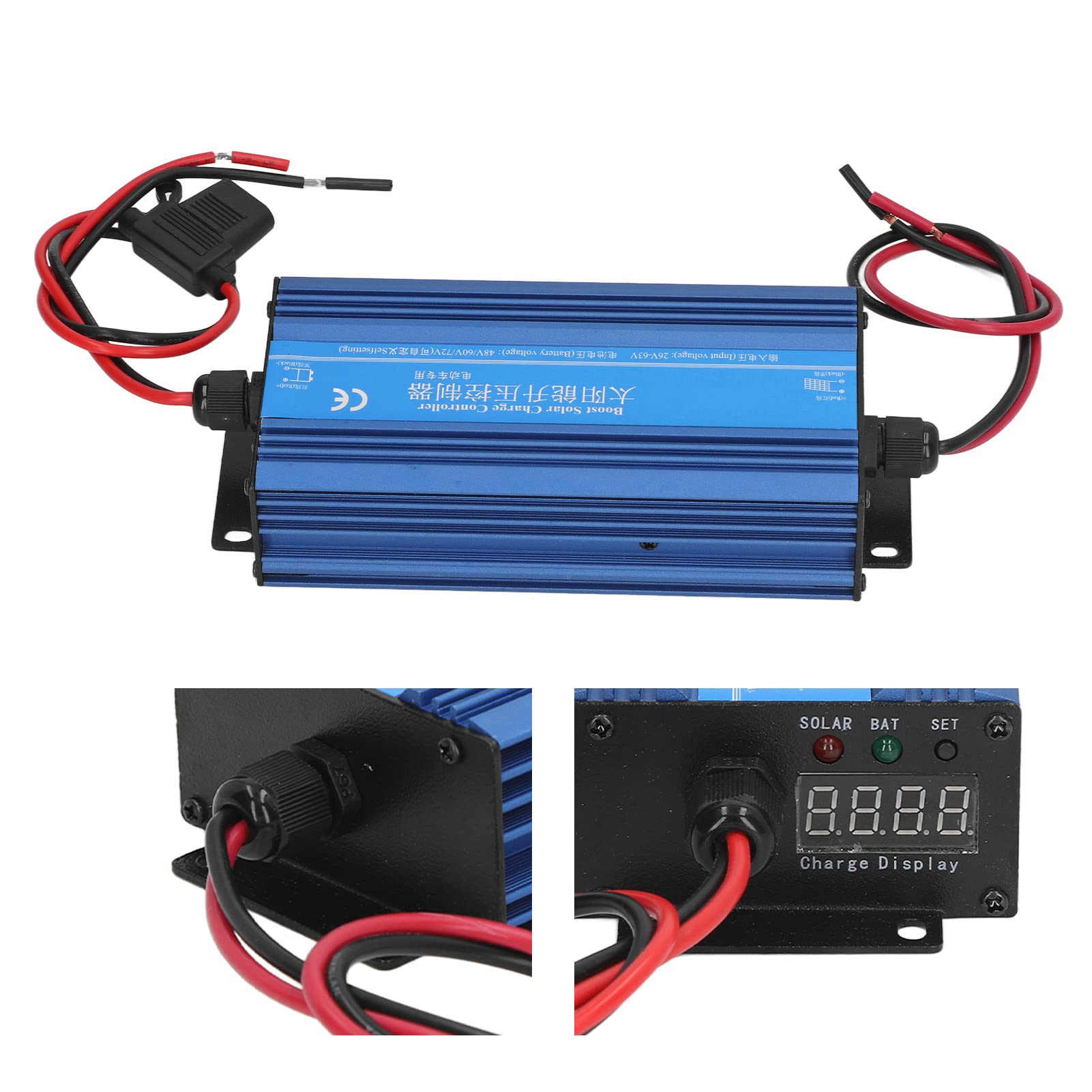 MPPT Solar Controller, 600W 48V 60V 72V Solar Panel Boost Controller, Solar Panel Battery Regulator Controller