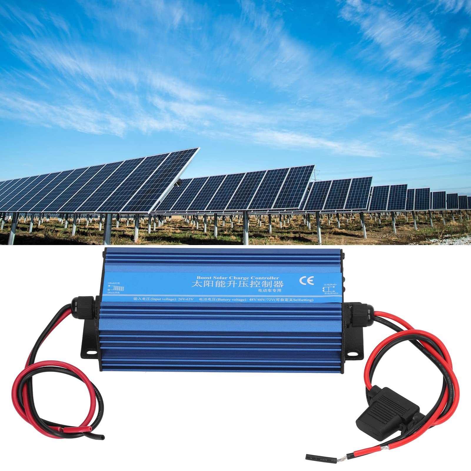 MPPT Solar Controller, 600W 48V 60V 72V Solar Panel Boost Controller, Solar Panel Battery Regulator Controller