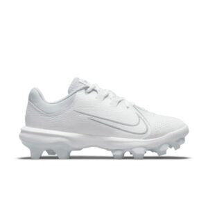 nike women's hyperdiamond 4 pro molded softball cleats white | gray size 8.5 medium