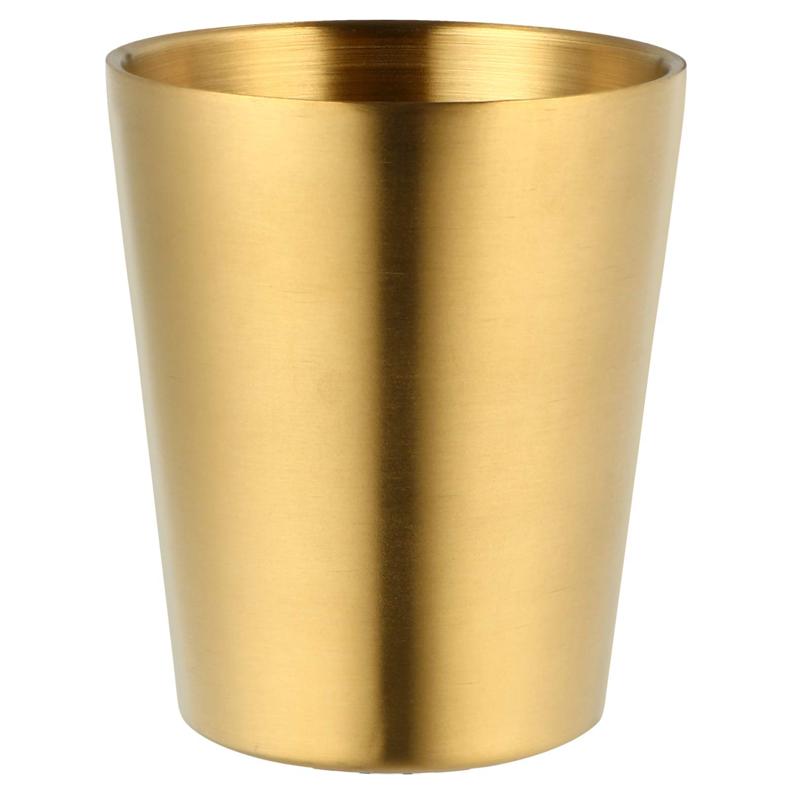 GANAZONO Golden Drinking Cup Stainless Steel Beer Water Wine Whisky Cup Metal Drinking Glasses for Wine Water Coffee Tea