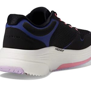 Skechers Go Walk Distance Walker - Fresh Look Black/Lavender 7.5 B (M)