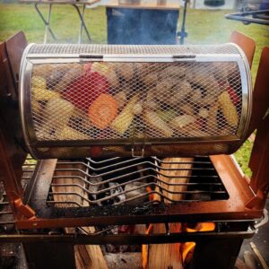 ROTO-Q 360 Rotisserie Tumble Basket Accessory: Enhance Your Grilling Experience! (Compatible Only with ROTO-Q Rotisserie Machine) Grilling Wings & Roasting Coffee Beans