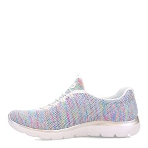 skechers sport summitsforever glowing womens sneaker 9 bm us whitemulti