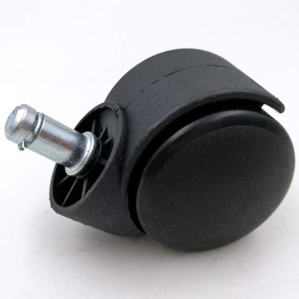 Casters 37mm50mm+ Load-Bearing 40kg Furniture Black Universal Moving Office Chair Wheel Accessories Computer Chair Wheel 2 inch Plunger Large Liner