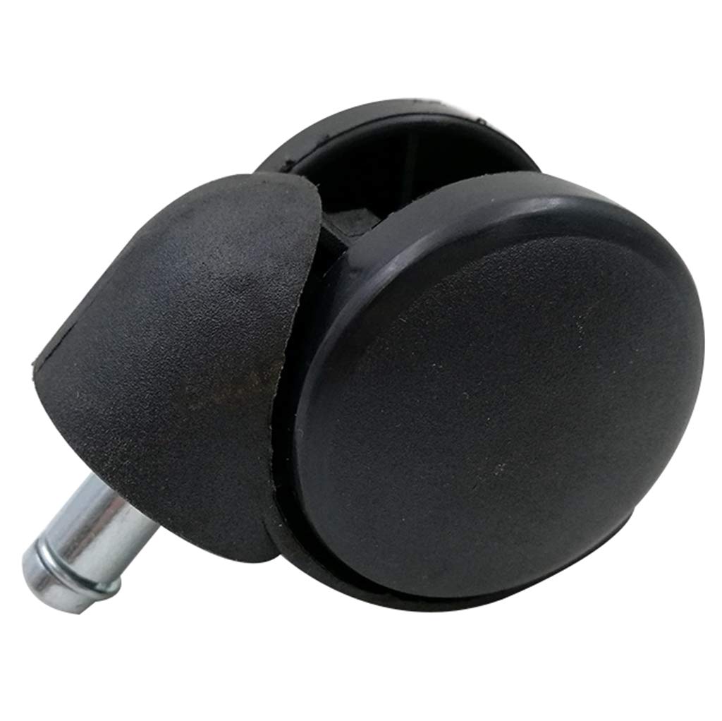 Casters 37mm50mm+ Load-Bearing 40kg Furniture Black Universal Moving Office Chair Wheel Accessories Computer Chair Wheel 2 inch Plunger Large Liner