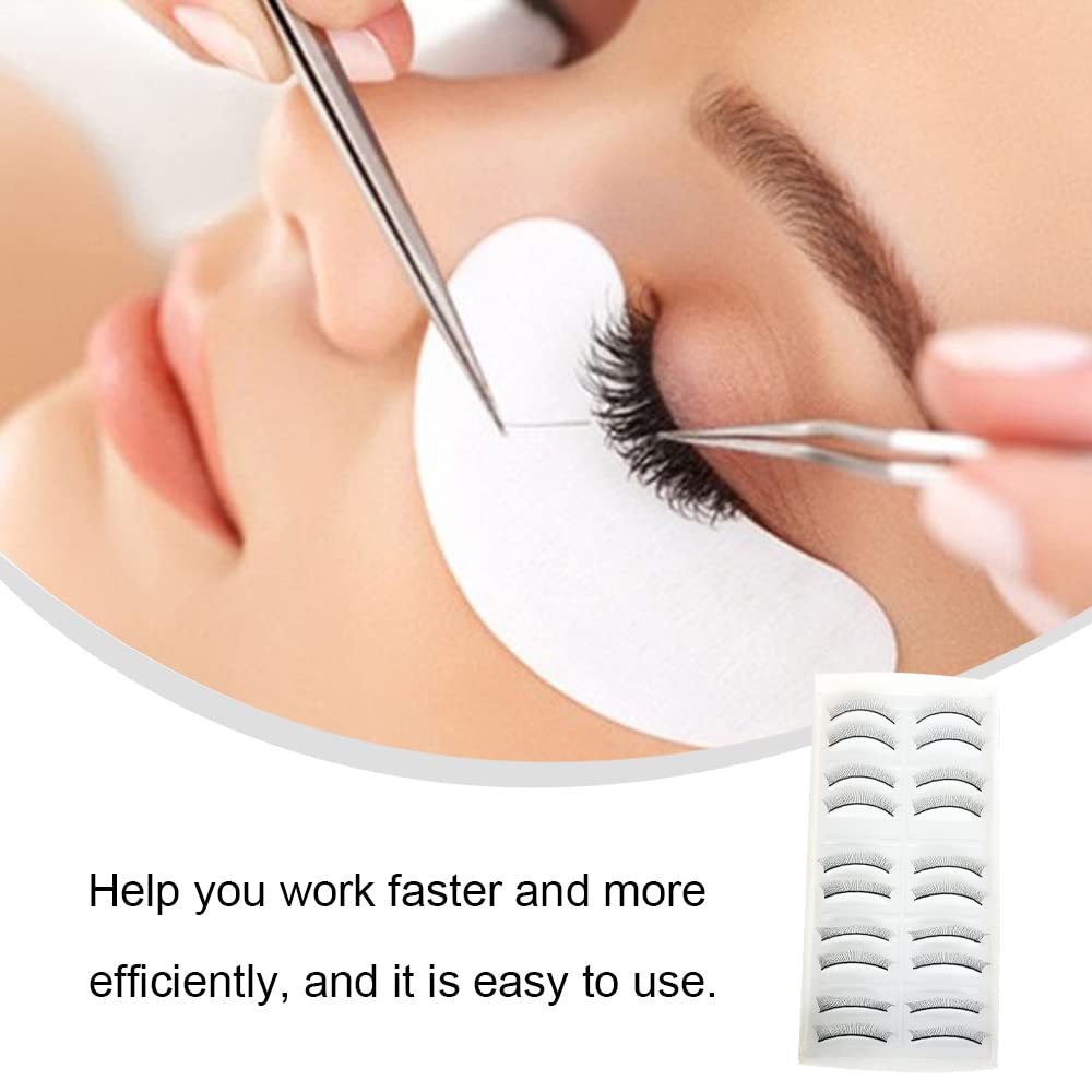 10 Pairs Practice Fake Lashes Waterproof False Eyelashes False Eyelashes Strips Ladies and Girls Black