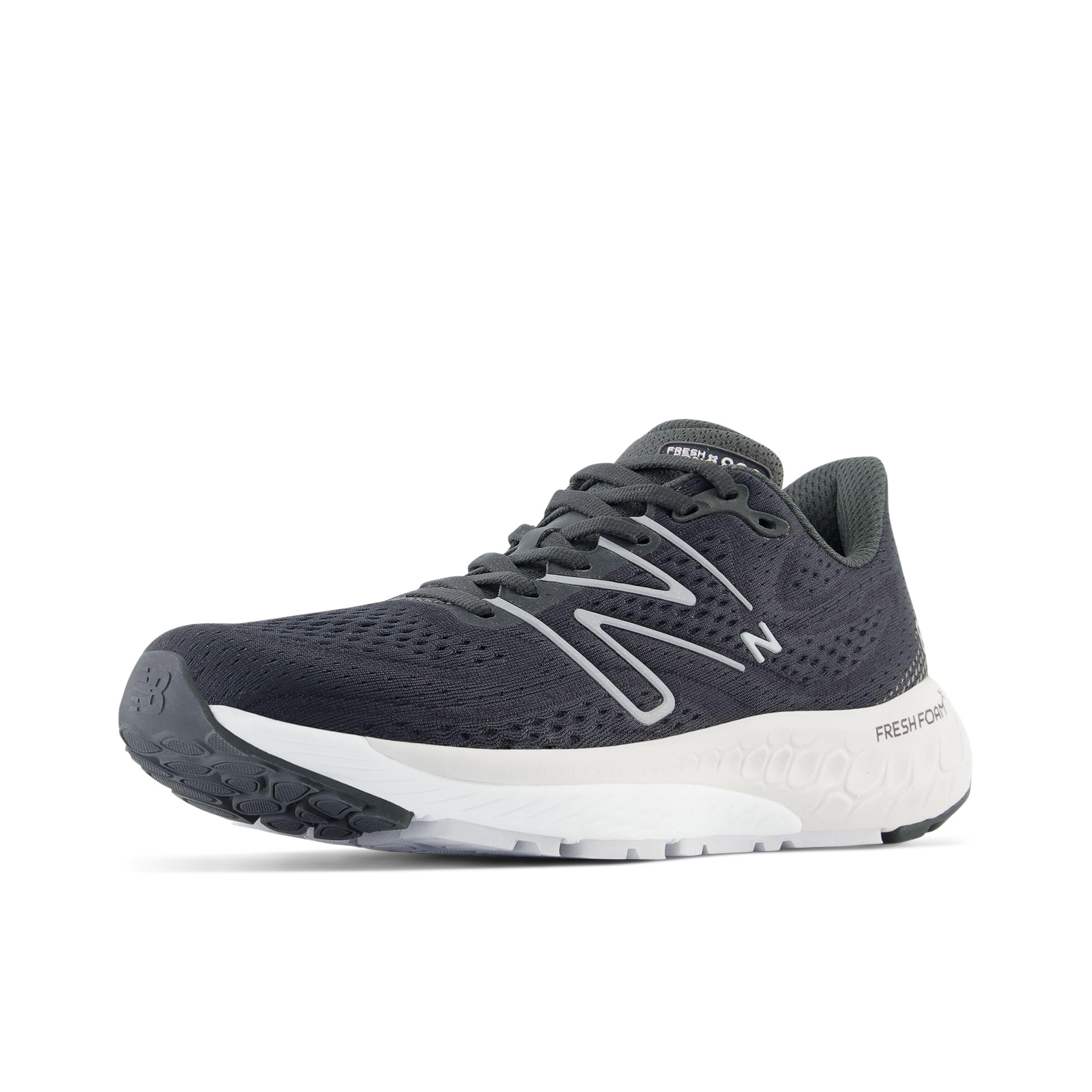 New Balance Women's W880K13 Running Shoe, Blacktop/Black/Silver Metallic, 9.5 Wide