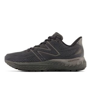 new balance women's w880t13 running shoe, blacktop/black metallic/black, 7 narrow