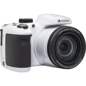 Kodak PIXPRO AZ405 Digital Camera + 64GB Memory Card + Camera Case (White)