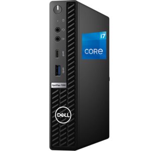 dell optiplex 5000 micro desktop computer, intel core i7-12700t upto 4.7ghz - 16gb ram, 256gb nvme ssd, ax wi-fi, bluetooth, usb type-c, displayport, hdmi - windows 11 pro