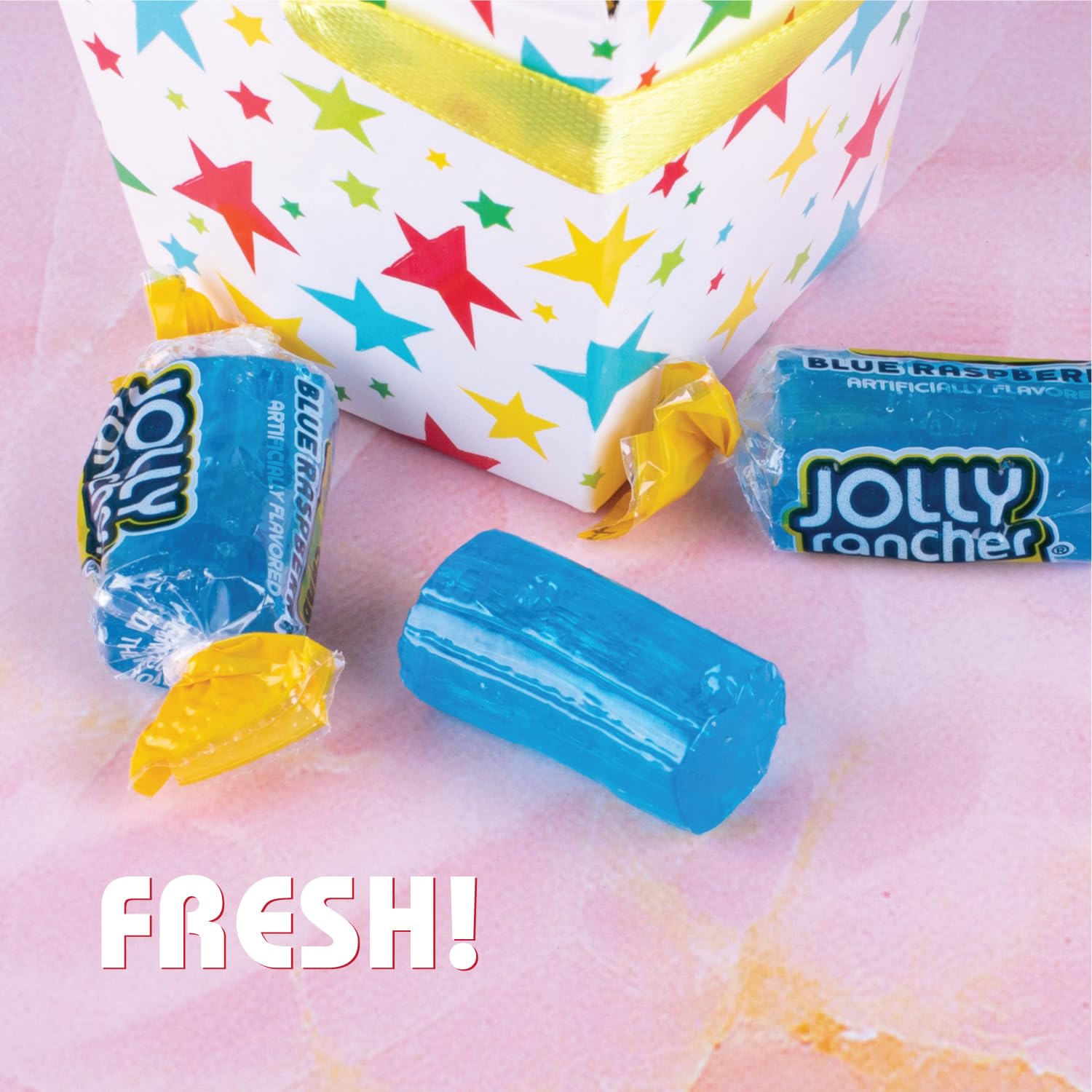 Jolly Ranchers Hard Candy - Fruit Flavored Candy Made with Real Juice for Easter, Birthday Candy - Gluten Free Hard Candy Individually Wrapped 1.5 lb Bag (Blue Raspberry)