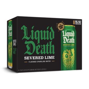 Liquid Death Lime & Mango Mixed Pack, 19.2 oz King Size Cans (16-Pack)