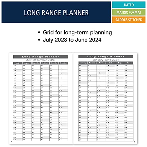 Elan Publishing Company Academic Calendar - 13 Months (July 2023 - July 2024) 7" X 10" Saddle-Stitched Dated for 2023-2024 Academic Year