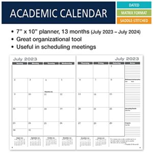 Elan Publishing Company Academic Calendar - 13 Months (July 2023 - July 2024) 7" X 10" Saddle-Stitched Dated for 2023-2024 Academic Year