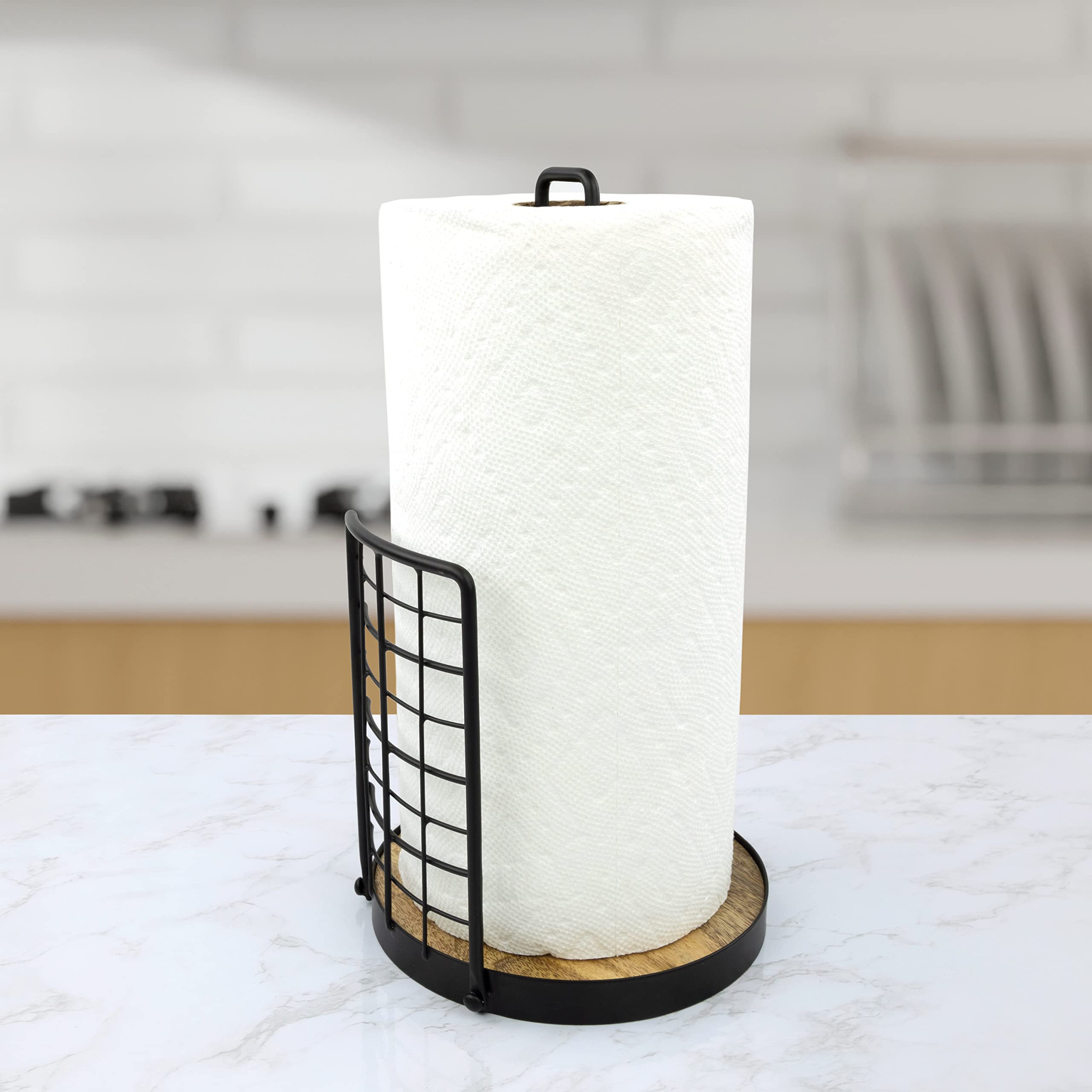 Spectrum Madison Paper Towel Holder for Storage and Dispensing Paper Towels, Perfect for Kitchen Counter, Bathroom Counter, Craft Room, Dining Room Table