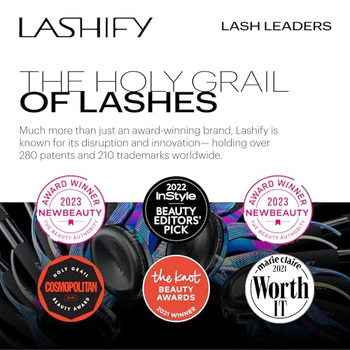 Lashify Amplify 12mm GossamerDIY Eyelash Extensions Refill, Black, Easy False Eyelashes for a Natural Look