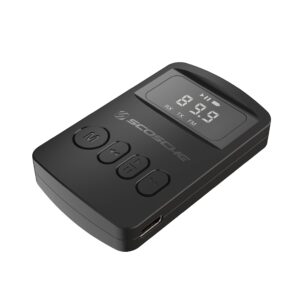 scosche bttrfm-sp1 portable bluetooth transmitter/receiver, fm transmitter and wireless audio receiver for tv, headphones, home/car stereo, airplane entertainment and more, up to 7 hour battery life