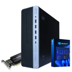 hp workstation pc desktop computer | editing and design | nvidia quadro k1200 4gb gpu | intel core i5 | 32gb ddr4 ram, 1tb ssd + 4tb hdd | wi-fi 5g + bluetooth | windows 11 pro (renewed)