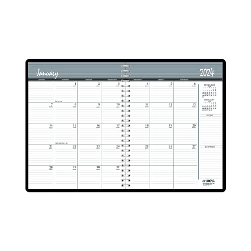 2024-2028 House of Doolittle 8.5-inch x 11-inch Monthly Appointment Book, Black (2625-02-24)