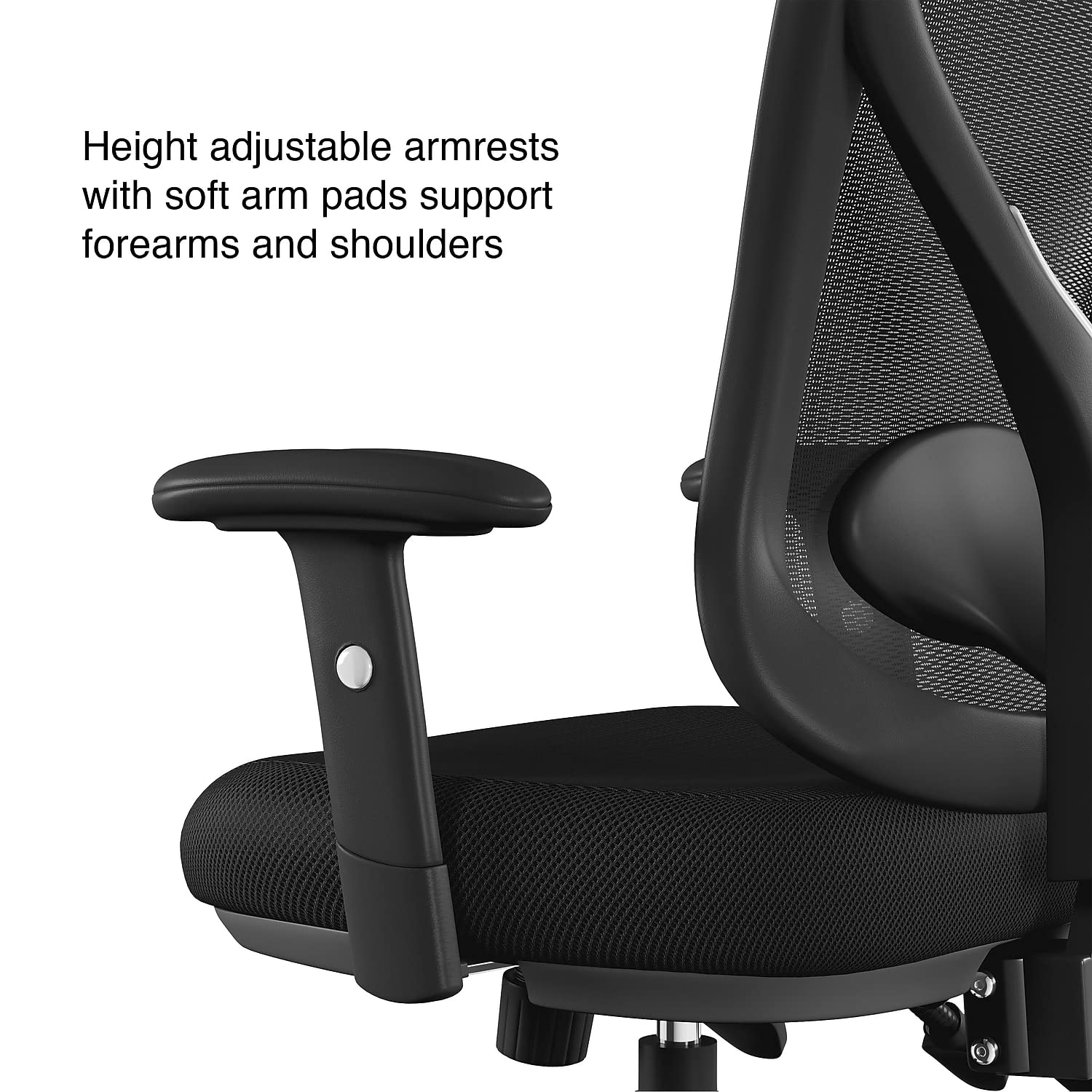 STAPLES Carder Mesh Back Fabric Computer and Desk Chair, Black, 2/Pack (59236-CCVS)