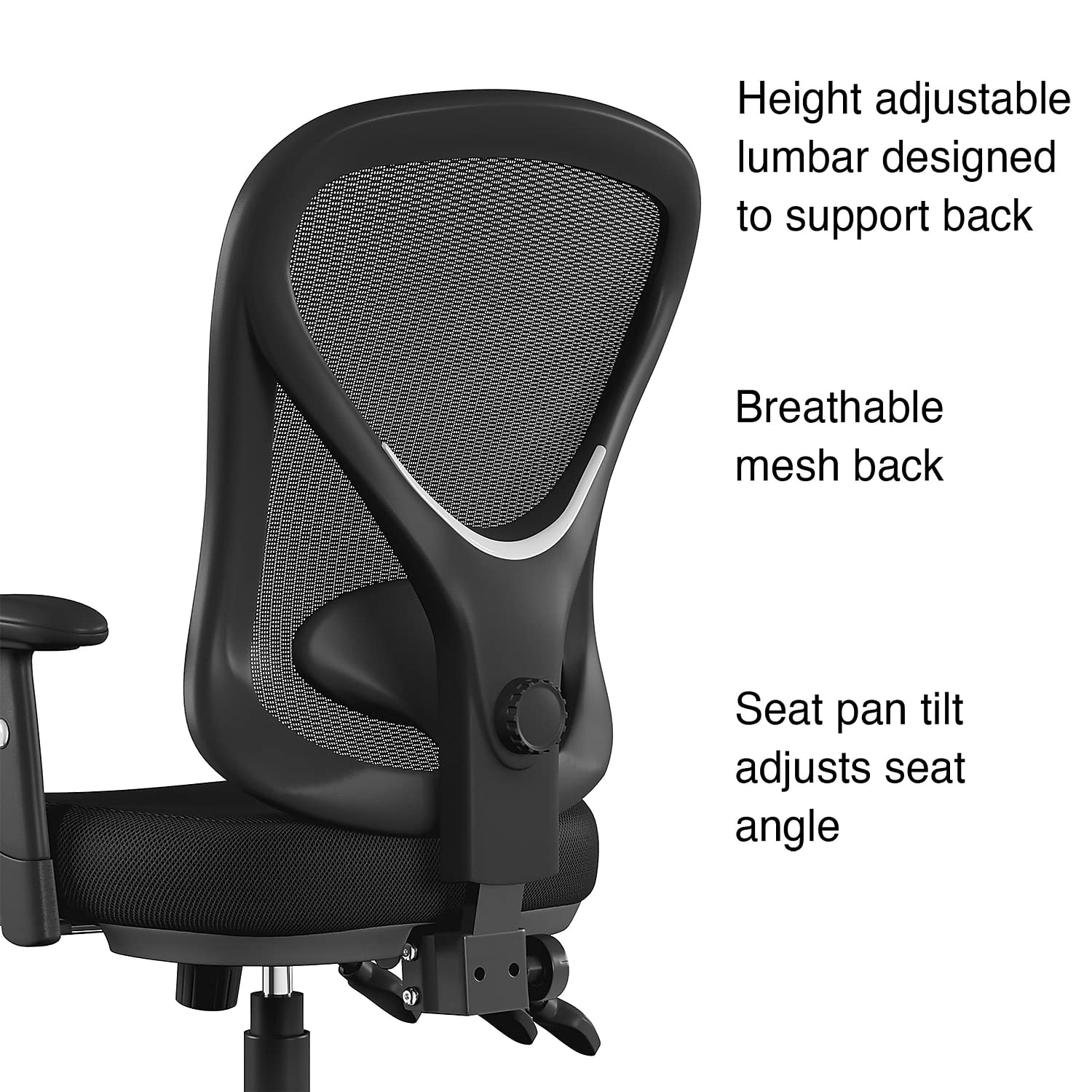 STAPLES Carder Mesh Back Fabric Computer and Desk Chair, Black, 2/Pack (59236-CCVS)