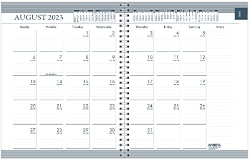 House of Doolittle 2023-2024 Weekly and Monthly Calendar Planner, Academic, Black, 7 x 9 Inches, August - July (HOD295532-24)