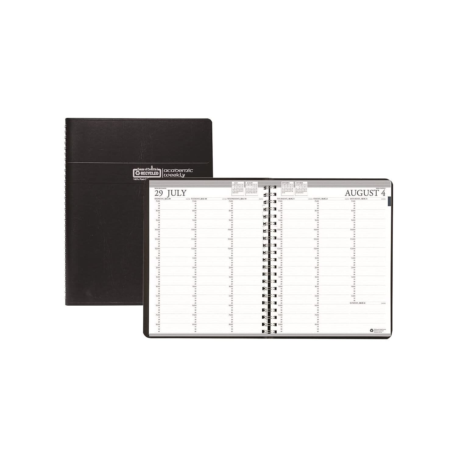 House of Doolittle 2023-2024 Professional Weekly Planner, Academic, Black, 8.5 x 11 Inches, August - July (HOD257202-24)