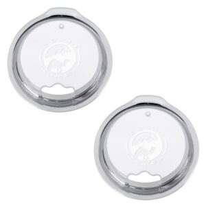 polar camel replacement lid (2 pack) for 10, 15, 16, 20 oz. polar camel tumblers and 20 oz. pilsners and yeti 20 oz tumbler replacement lid | comes with hole for straw and rubber seal. (2 pack)