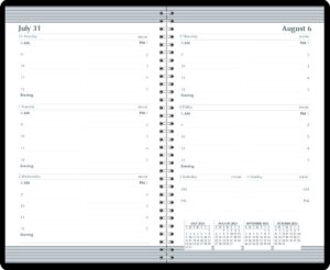 house of doolittle 2023-2024 weekly planner, academic, black, 5 x 8 inches, july - july (hod27702-24)