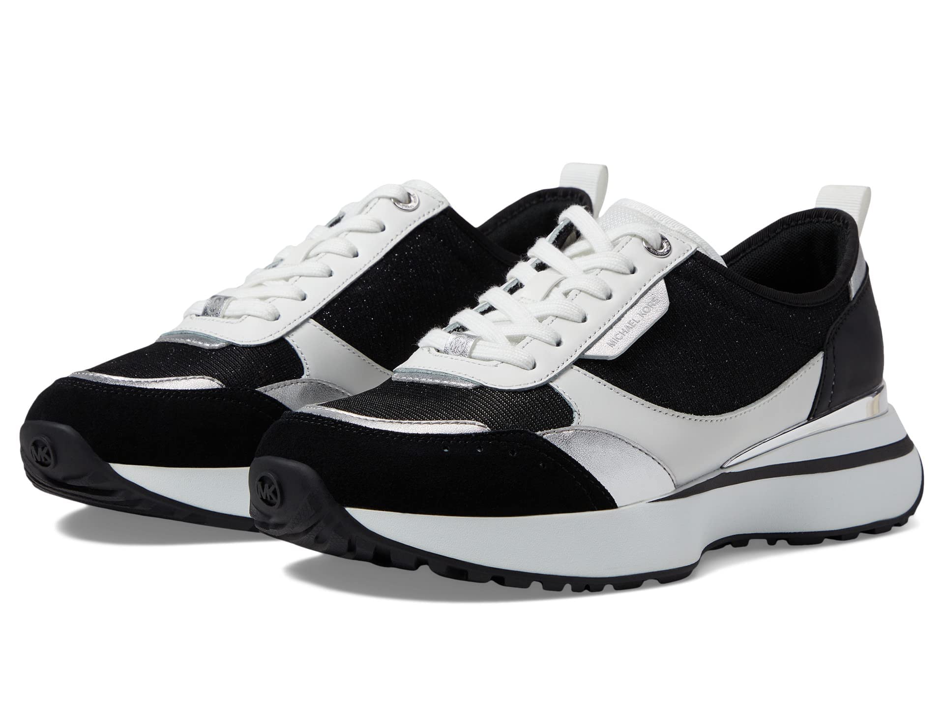 Michael Kors Flynn Trainer Black/Optic White 9 M