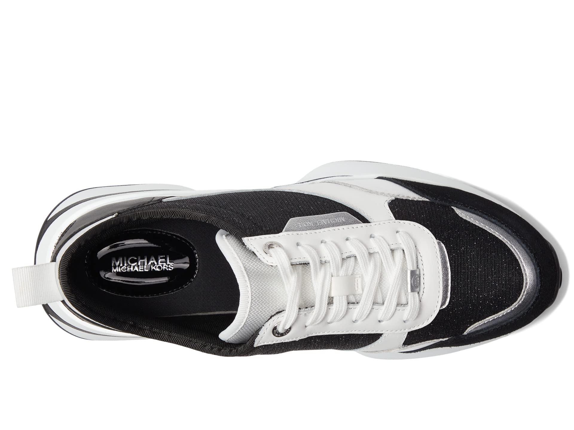 Michael Kors Flynn Trainer Black/Optic White 9 M