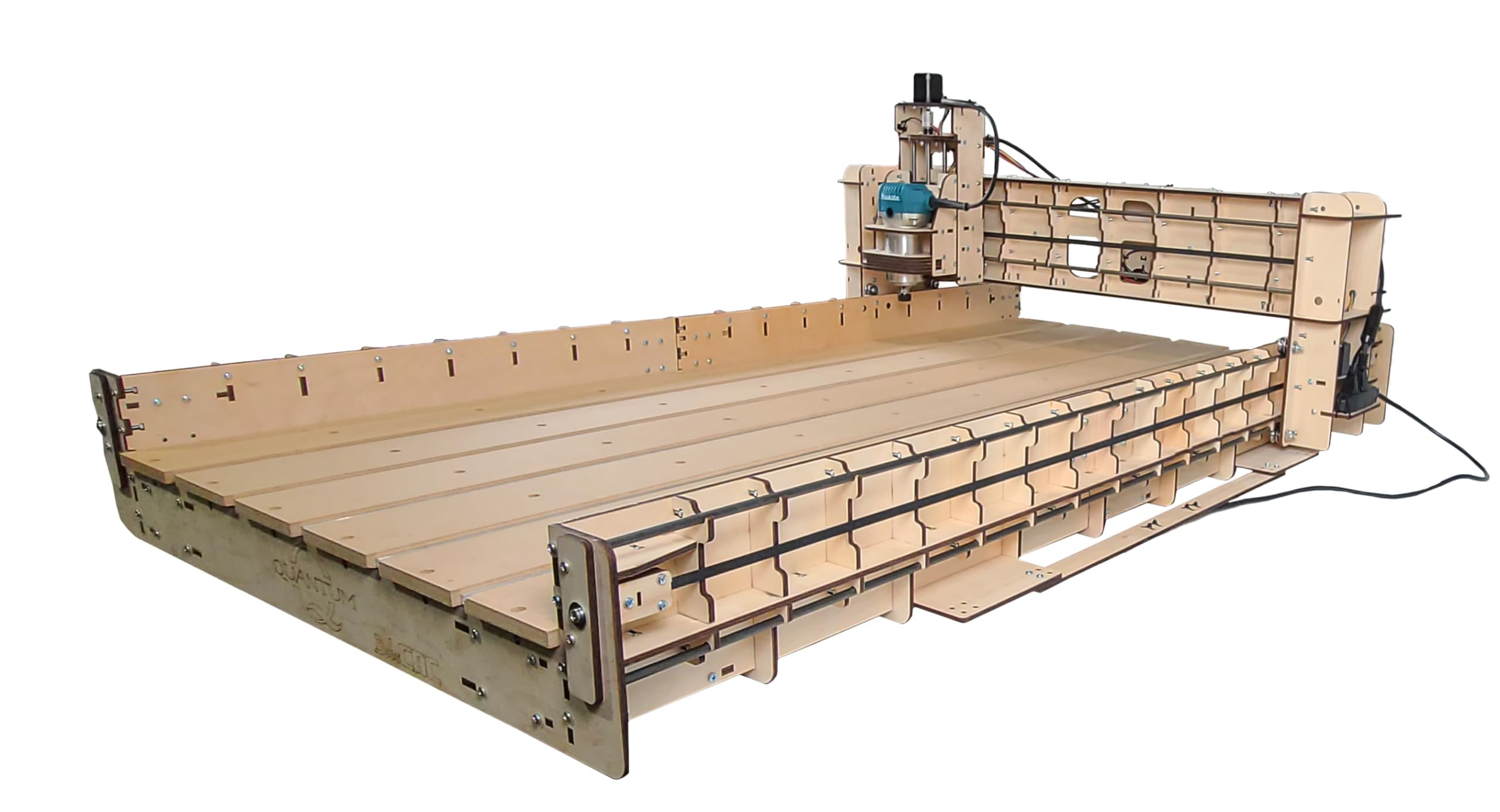 BobsCNC Quantum Max CNC Router Kit with the Router Included (50.5" x 24" cutting area and 3.8" Z travel)