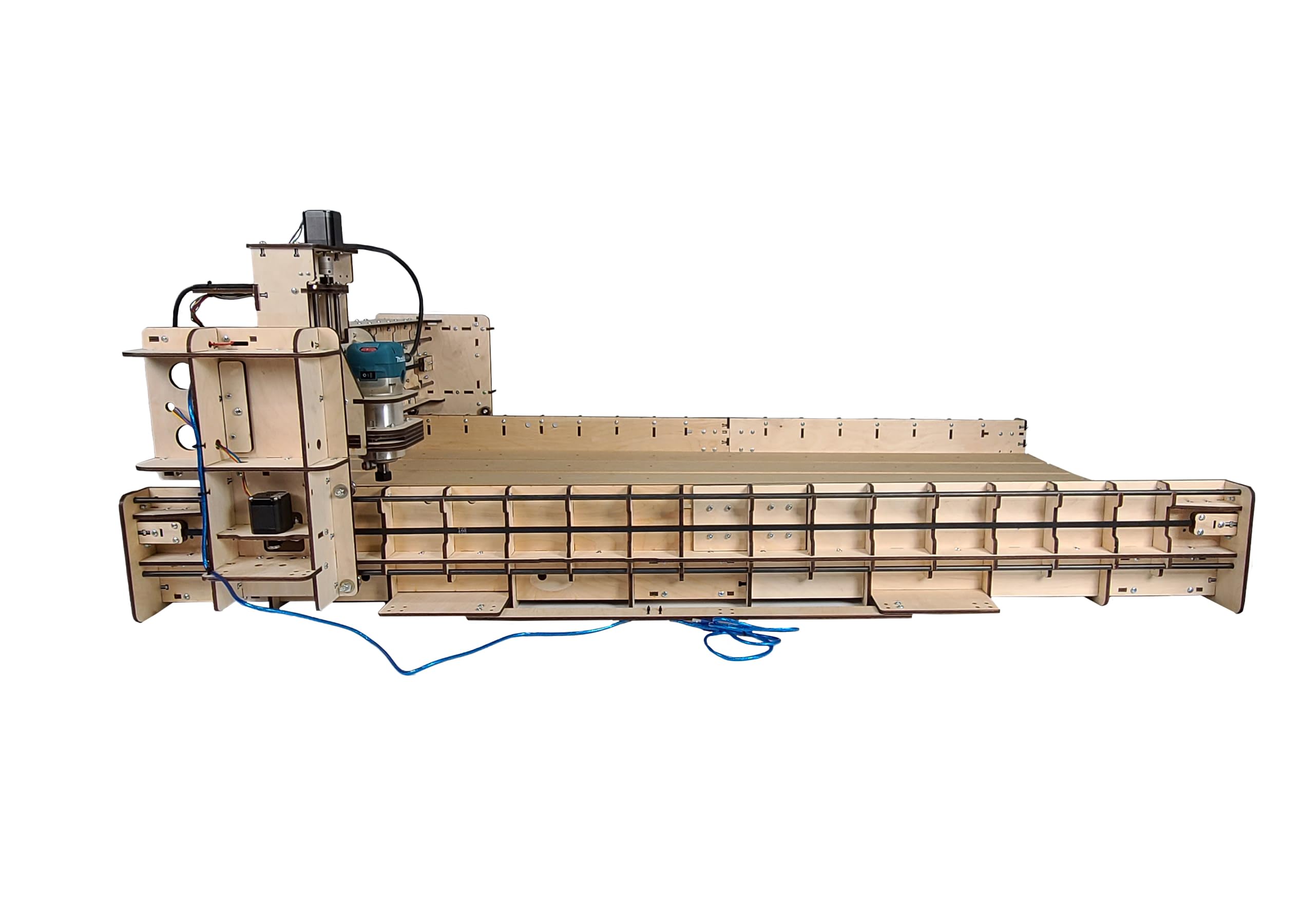 BobsCNC Quantum Max CNC Router Kit with the Router Included (50.5" x 24" cutting area and 3.8" Z travel)