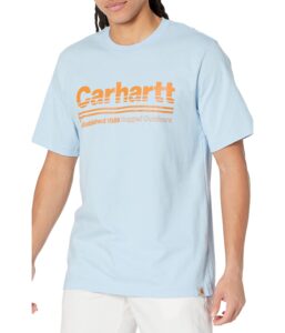 carhartt men's 105754 relaxed fit heavyweight short-sleeve outdoors graphic t-s - large regular - moonstone