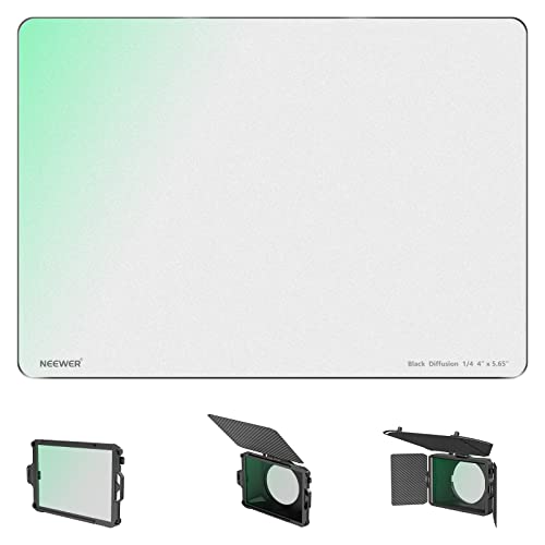 NEEWER 1/4 Black Diffusion Mist Dreamy Effect 4"x5.65" Cinema Square Filter (Rectangular) with HD Optical Glass Compatible with Tilta Compatible with SmallRig Matte Box for Cinematic Photo Videography