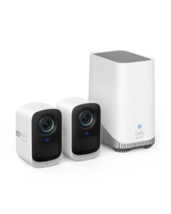 eufy security eufycam s300(eufycam 3c) 2-cam kit, security camera outdoor wireless, 4k camera, expandable local storage up to 16tb, face recognition ai, color night vision, spotlight, no monthly fee