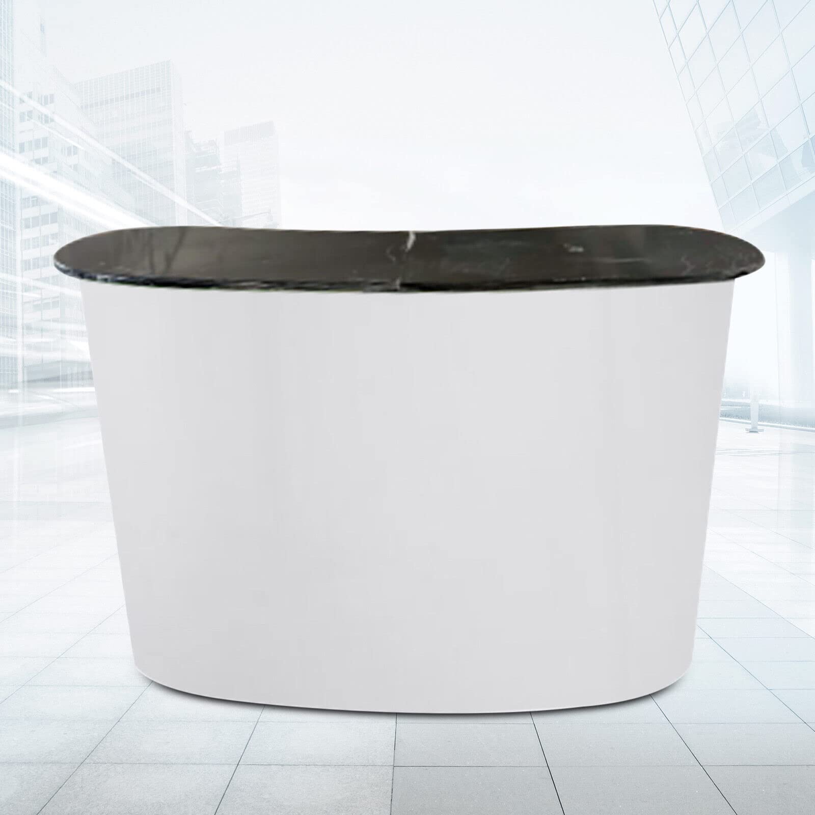 Bazargame 51" Reception Desk,Trade Show Salon Reception Desk Mall Shop Display Counter Table Stand 70kg,for Salon Lobby Store Exhibition Counter Stand